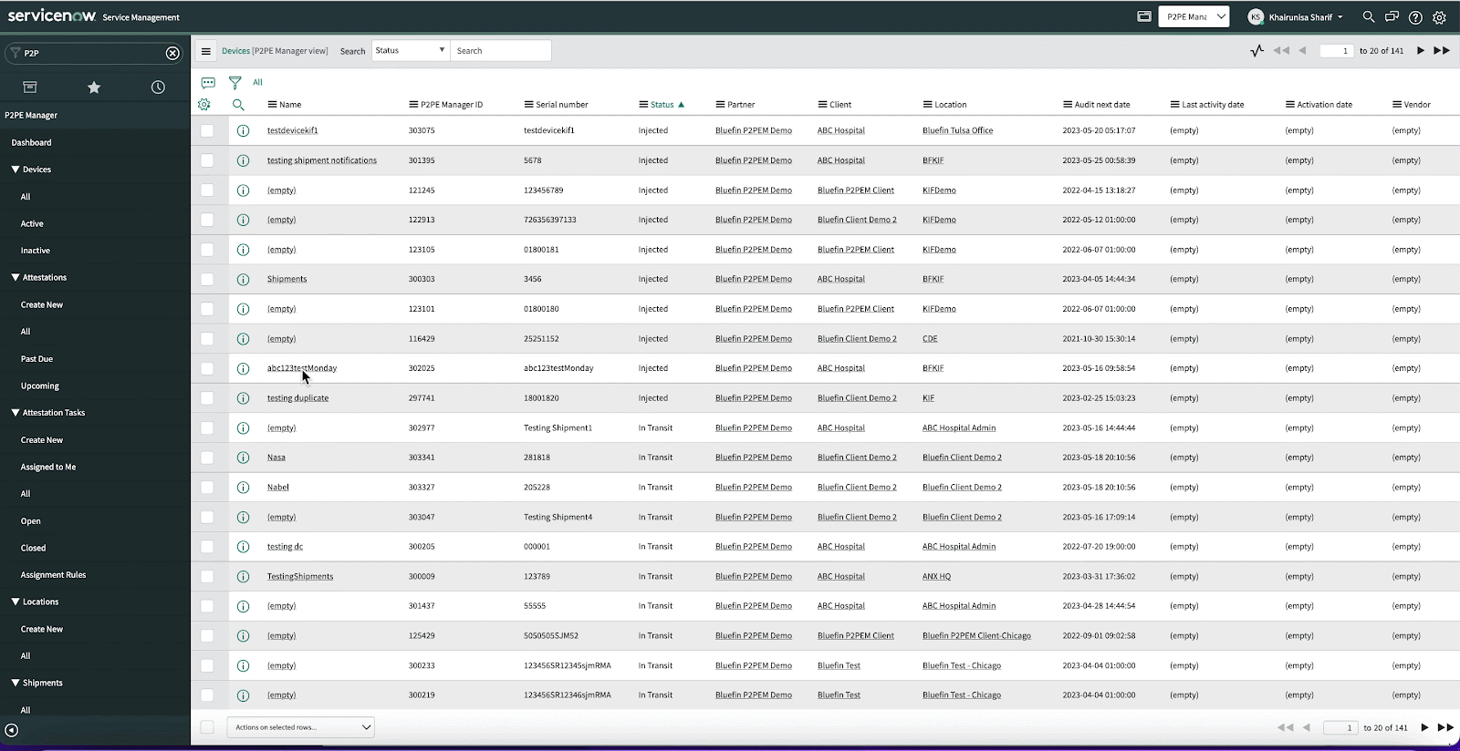 Connect the ServiceNow P2PE Manager App