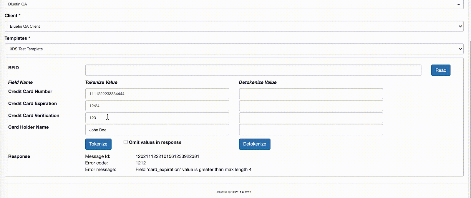 Tokenize and Detokenize with ShieldConex Virtual Terminal